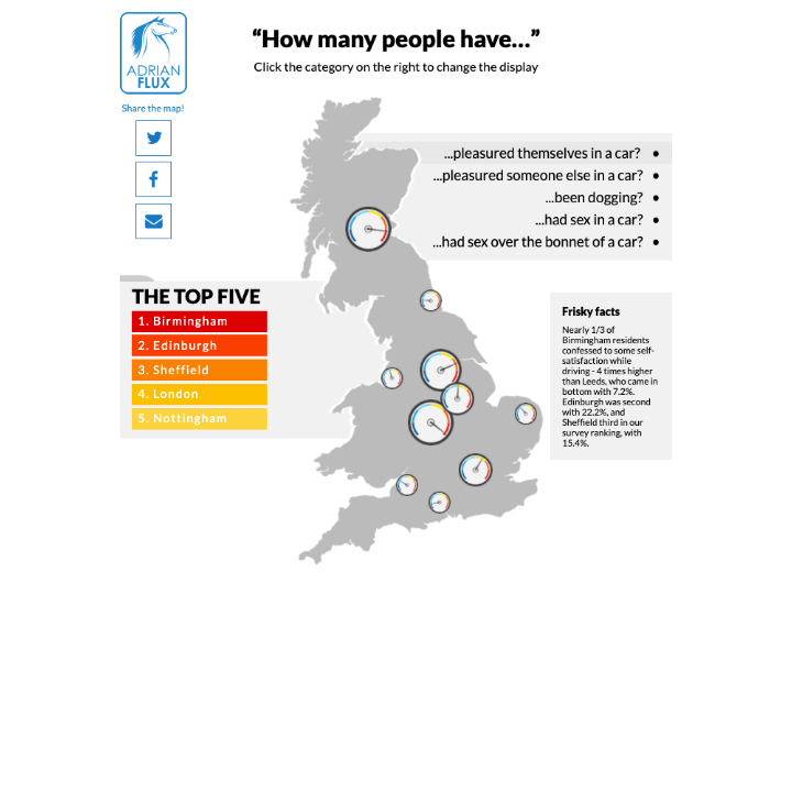 Britains Hot Spots Map | Adrian Flux
